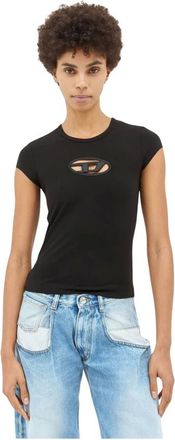 Diesel Femme, Tops, Noir, Taille: 42 FR T-Angie T-Shirt