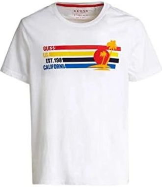 Guess T-Shirt California - - Tops - Herren - Wei&szlig; - L
