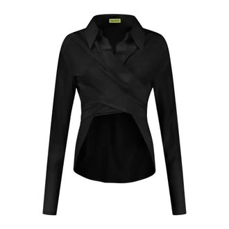 Gauge81 Schwarze Seidenbluse Sabina Stil - - Blouses & Shirts - Damen - Schwarzk - M