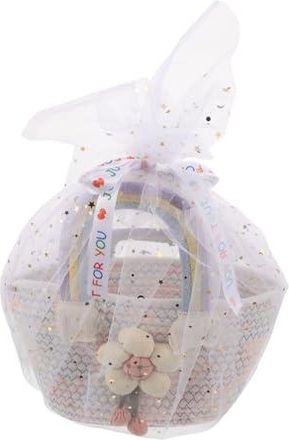 Valiclud Sac Cabas Tissé Coton Coloré Sac à Main Tressé pour Femmes Style Doux pour et Sorties Estivales