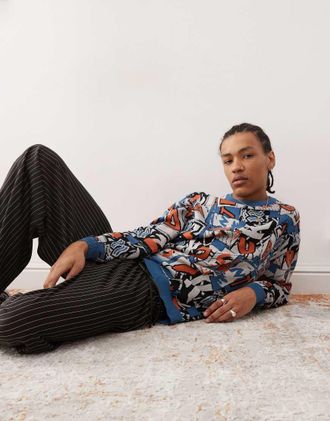 Santa Cruz Strickpullover mit buntem Muster