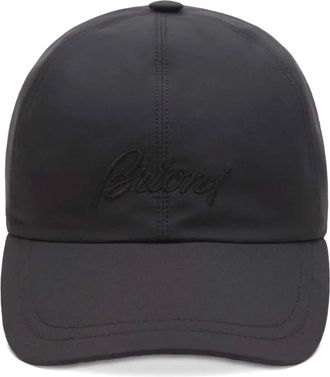Brioni Performa embroidered cap - Blau