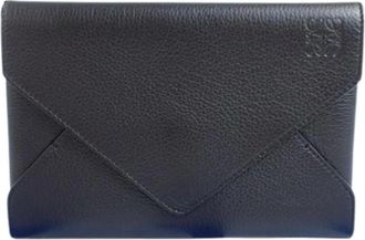 Loewe unisex, Pre-owned, Noir, Taille: ONE Size Pochette en cuir Pre-owned