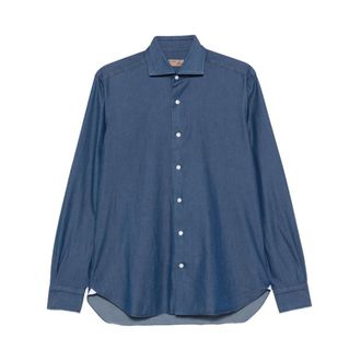 Barba Homme, Chemises, Bleu, Taille: 3XL Chemise en jean Dandy Life