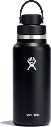 Hydro Flask Wasserflasche - Isolierter Edelstahl - Deckel mit breiter &Ouml;ffnung, auslaufsicher, 900 ml, Schwarz