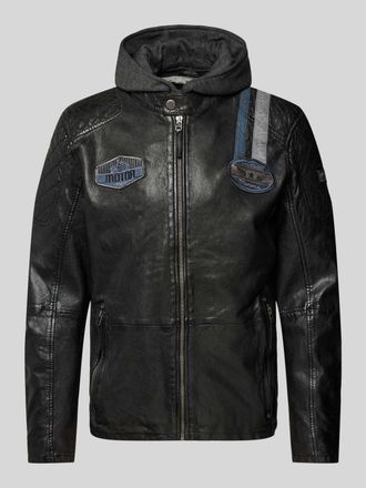 Gipsy Lederjacke mit Kapuze Modell TINON
