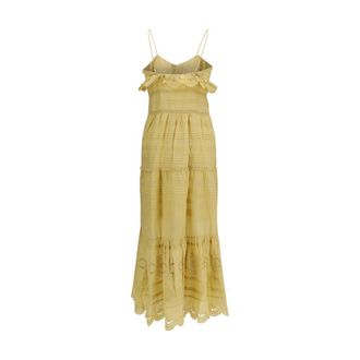Isabel Marant Womens Beige Cotton Casual Dress