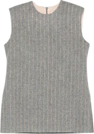 Carven Femme, Pulls, Gris, Taille: 36 FR Pinstripe Vest