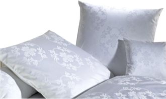 Curt Bauer Josephine 3737 Mako-Brokat-Damast Kissenbezug 80x80 0000-wei&szlig;