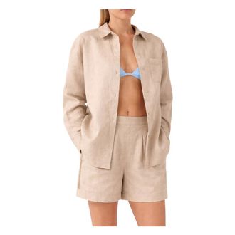 Saint Barth Femme, Maillots de bain, Beige, Taille: 40 FR Cristal Shirt