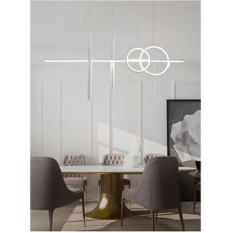 Trade Shop Lustre Suspendu Avec Anneaux Point Lumineux Cylindres Lumi&egrave;re 6500k 4000k 3000k Lp-42b