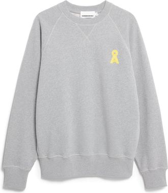 Armedangels Herren Sweatshirt aus Bio-Baumwolle Iconic &Aring; Mel Loop Relaxed Fit Silver Melange