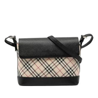 Burberry Sac bandouli&egrave;re en toile Pre-owned - Femme - Pre-owned - Beige - Taille: ONE Size