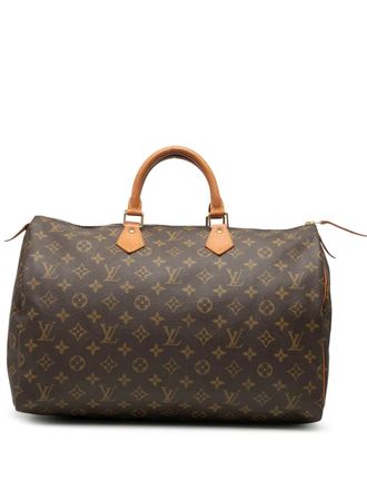 Louis Vuitton sac boston Monogram Speedy 40 (1994) - Marron