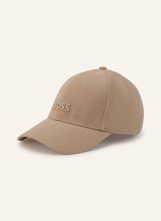 HUGO BOSS Leinen-Cap Ari beige