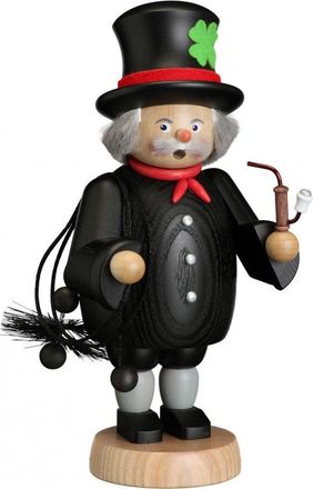 Seiffener Volkskunst | Räuchermännchen Erzgebirge | Gemütliche Typen 21 cm | Räucherfigur | Erzgebirgische Volkskunst | 12651 | Schornsteinfeger