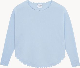 Kujten Pull cachemire col rond liquette - Pull Mela