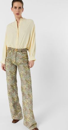 Gerard Darel Jean flare &agrave; fleurs - ANNA - Rose