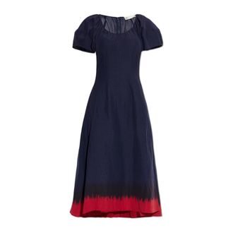 Tory Burch Midi-Kleid mit Rundhalsausschnitt - - Dresses - Damen - Blau - M