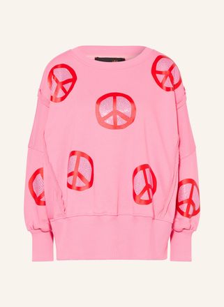 Miss Goodlife Miss Goodlife Sweatshirt Mit Schmucksteinen pink