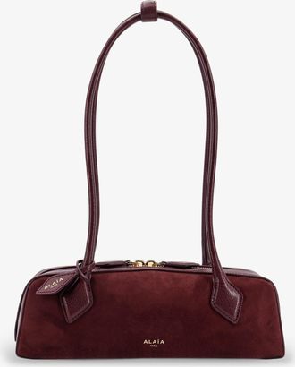 Alaia Teckel Small suede shoulder bag - ALAIA - gender_Woman
