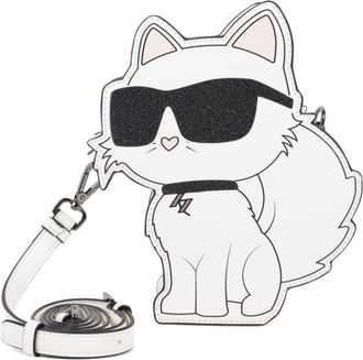 Karl Lagerfeld Femme, Sacs, Blanc, Taille: ONE Size Choupette Crossbody Bag