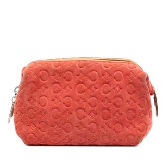 Celine Pre-owned Suede Pouch - Femme - Pre-owned - Orange - Taille: ONE Size