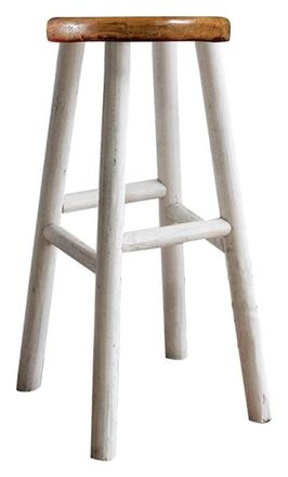 Generic Barhocker aus Massivholz, Schlichtes europ&auml;isches Design, ergonomisches Pedaldesign, 36 x 36 x 75 cm