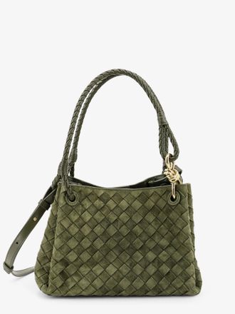 Bottega Veneta Parachute suede shoulder bag with Intrecciato motif - BOTTEGA VENETA - gender_Woman