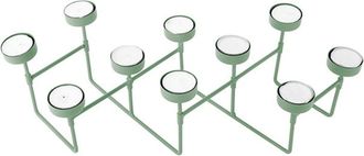 Present Time Harmonica - Tea Light Holder - Teelichthalter/Kerzenleuchter - Metall - Matt - Jade Green - 49 x 16 x 12,5cm