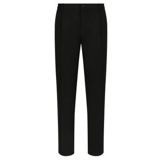 Dolce & Gabbana Klassische Gabardine Smokinghose - - Trousers - Herren - Schwarzk - XL