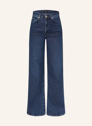 7 For All Mankind Flared Jeans Ultra High Rise Jo blau