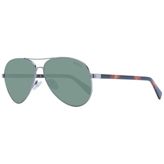 Guess unisex, Accessoires, Gris, Taille: ONE Size Lunettes de Soleil Aviateur Argent