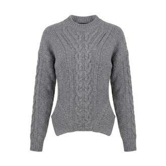 Dondup Rundhals-Strickware - - Knitwear - Damen - Grau - L