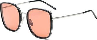 Generic Lunettes de soleil fines à grand visage polarisées rétro pour hommes et femmes pour les vacances en plein air (couleur : D, taille : moyen) 2026