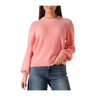 Moss Copenhagen Mschmiabelle Hope Puff Pullover - - Knitwear - Damen - Rosa - M/L