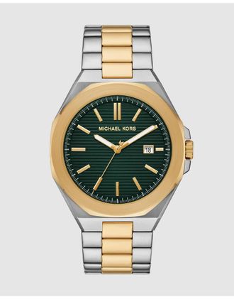 Michael Kors Callum Uhr mit drei Zeigern, Datumsanzeige, zweifarbigem Edelstahl und 2-tone-Multi