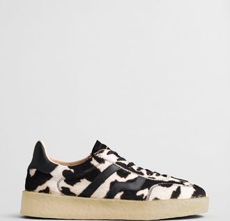 GANT Damen Cuzimax Sneaker aus Rindshaut (37) Schwarz/Weiß