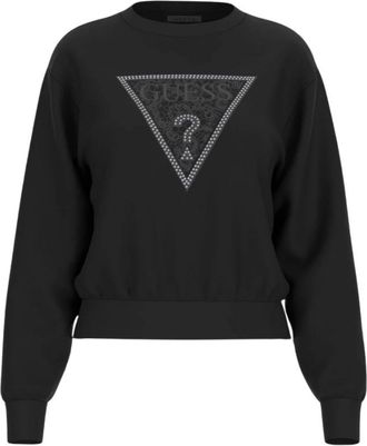 Guess Femme, Sweatshirts et sweats &agrave; capuche, Noir, Taille: 36 FR SweaT-shirt