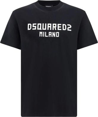 Dsquared2 Homme, Tops, Noir, Taille: M Cotton T-Shirt
