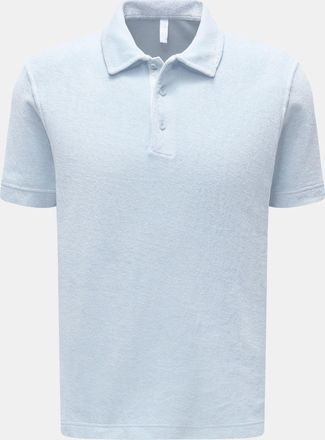 04651/ Herren - Frottee-Poloshirt Terry Polo pastellblau