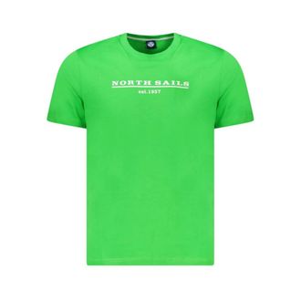 North Sails Gr&uuml;nes Baumwoll-T-Shirt - - Tops - Herren - Gr&uuml;n - XL