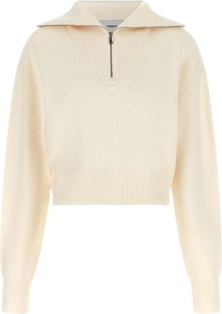 Coperni Pull &agrave; demi-zip - Femme - Sweatshirts et sweats &agrave; capuche - Beige - Taille: 36 FR