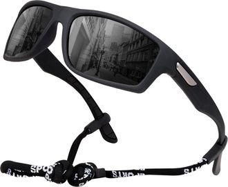 Skyway Polarisierte Sonnenbrille Herren, Sportbrille Fahrradbrille Herren Damen zum Baseball Laufen Radfahren Angeln Golfen UV400-Schutz Sonnenbrille