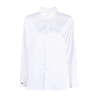 Polo Ralph Lauren L&auml;ssiges Langarmhemd - - Blouses & Shirts - Damen - Wei&szlig; - XL