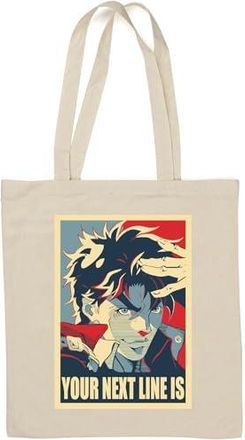 Generic ANIME 102 Sac fourre-tout en coton naturel Blanc