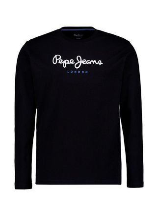 Pepe Jeans London Herren Longsleeve schwarz Baumwolle