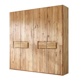 Ars Natura home24 Massiver Dreht&uuml;renschrank 202cm Braun