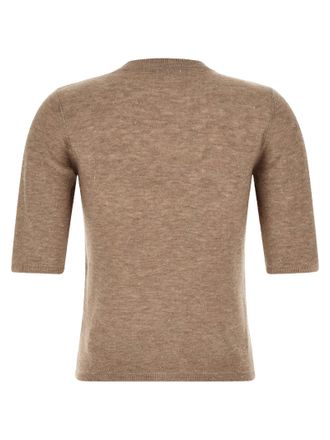 Fabiana Filippi Micro Sequin-Embellished Sweater - Beige