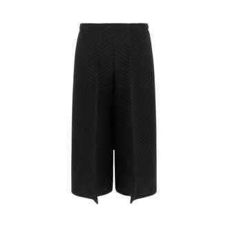 Issey Miyake Tubular Pleats Hose - - Trousers - Damen - Schwarzk - M